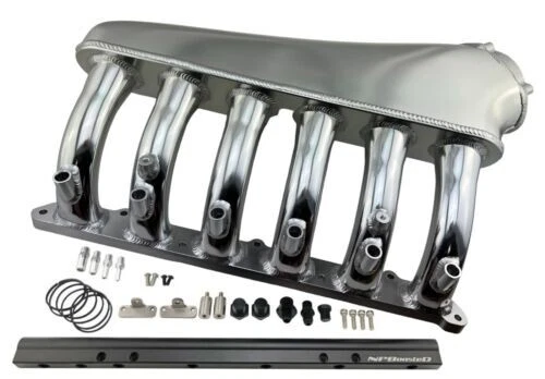FORWARD FACING BILLET INTAKE MANIFOLD + Fuel Rail FOR 07-11 135i 335xi ...