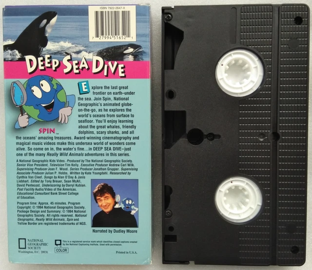 VHS REALLY WILD Animals - Deep Sea Dive (VHS, 1994, National Geographic ...