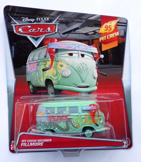 DISNEY PIXAR CARS PIT CREW FILLMORE Very Rare Over 100 Cars Listed !! £ ...