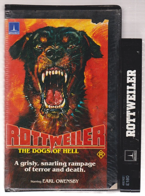 RARE VHS VIDEO Tape ROTTWEILER Big Box Ex-Rental Clamshell Thorn EMI ...