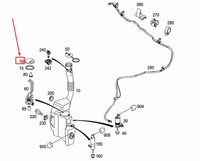 MERCEDES-BENZ R W251 Tappo scambiatore di calore A2518350139 EUR 42,60 ...