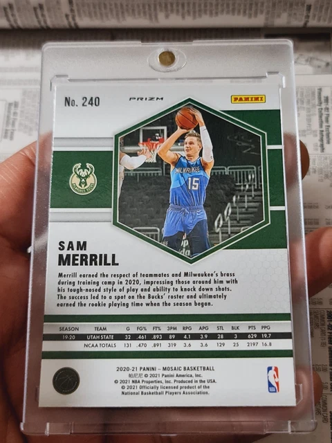 2020-21 PANINI MOSAIC - Rookie #240 Sam Merrill (RC) $1.85 - PicClick AU