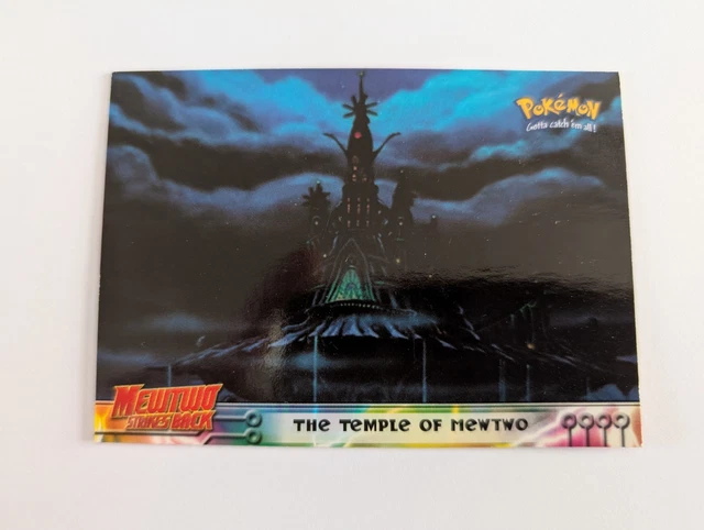 POKÉMON TOPPS #18 The Temple Of Mewtwo Mewtwo Strikes Back Movie Card ...