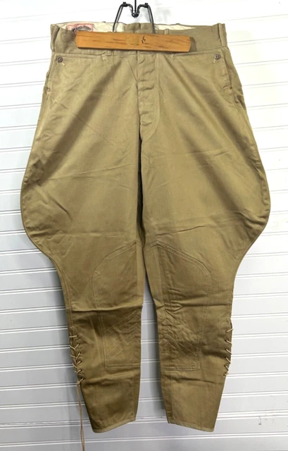 WWII US ARMY Cavalry Officer Khaki English Style Riding Pants £67.69 ...