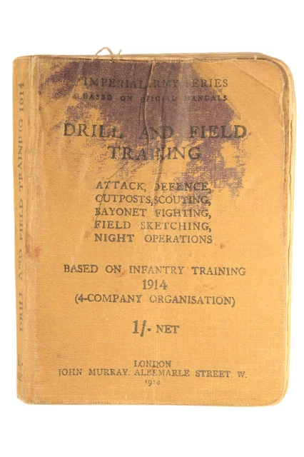 RARE ORIGINAL BRITISH WW1 Infantry Training Manual Trench Combat 1914 ...