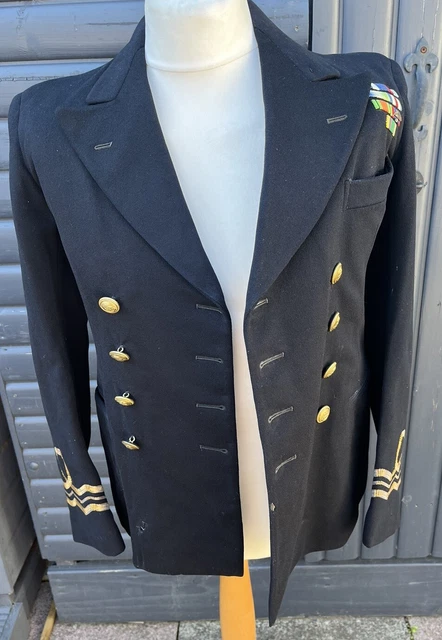 WW2 BRITISH ROYAL Navy Reserve RNR Lt Cdr Officers Complete Tunic 42 £ ...