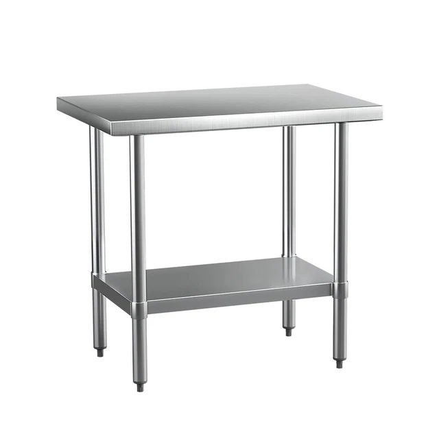 CEFITO STAINLESS STEEL Kitchen Benches Work Bench Food Prep Table ...