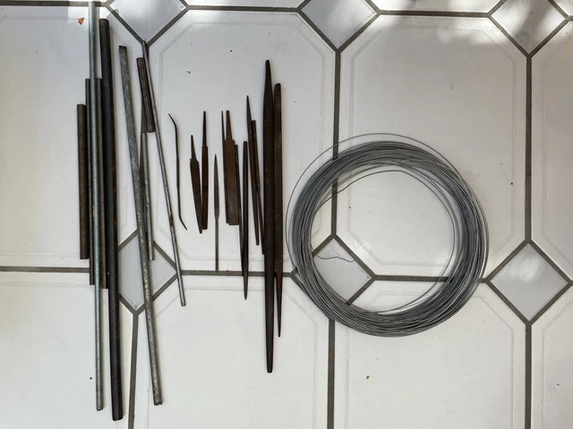 STEEL SCREW THREADS, Steel Rods, Steel Wire and Vintage Steel Files ...