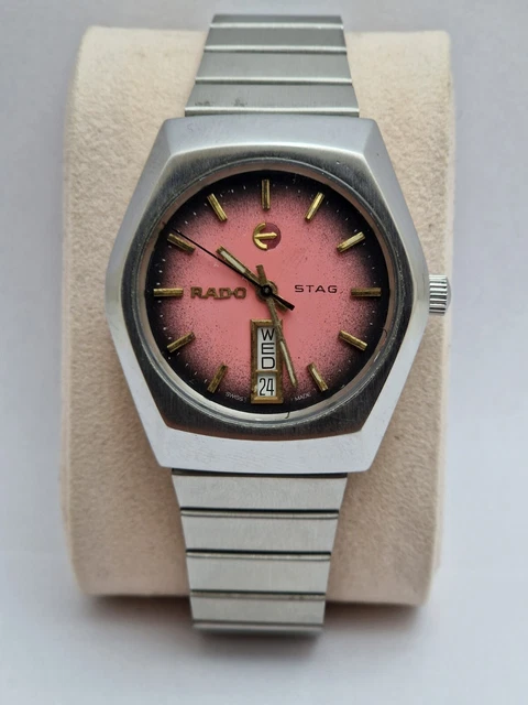 VINTAGE RADO STAG Manul Wind Rare Watch £101.00 - PicClick UK