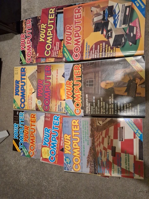 YOUR COMPUTER MAGAZINE- 10 Issues 1983-4 Spectrum, Commodore, Bbc Etc £ ...