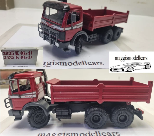 MERCEDES LKW 2635 K 6x4 Kipper Modellauto aus Sammlung Maßstab 1:43 NZG ...
