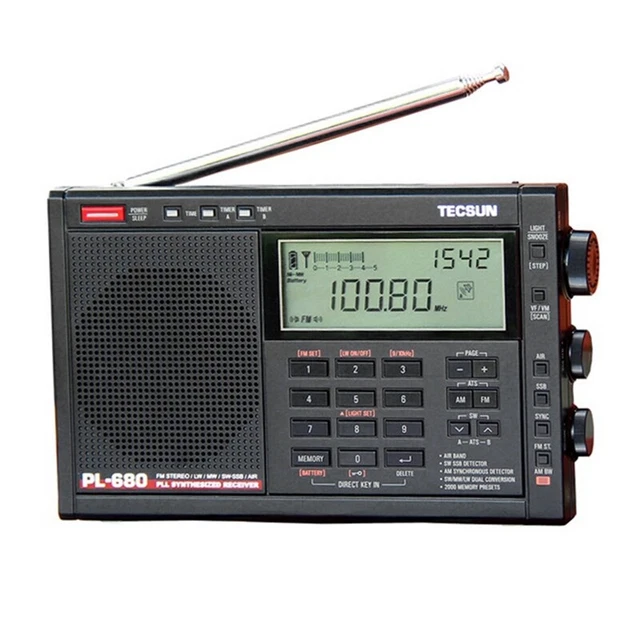 TECSUN PL-680 RADIO FM Digital Abstimmung VollstäNdige Band FM/MW/SBB ...