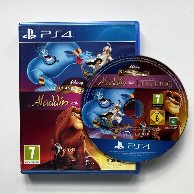 DISNEY CLASSIC GAMES: Aladdin and The Lion King PS4 Game - Kids Sega £ ...