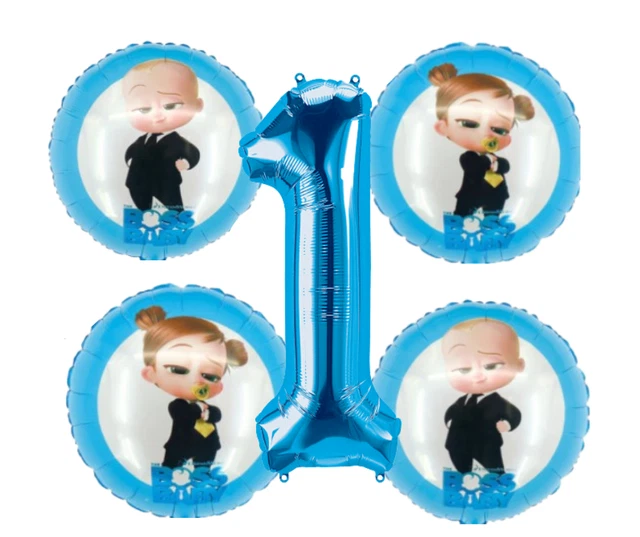 BOSS BABY BIRTHDAY Balloons Party Decorations Helium Baby Shower Age ...
