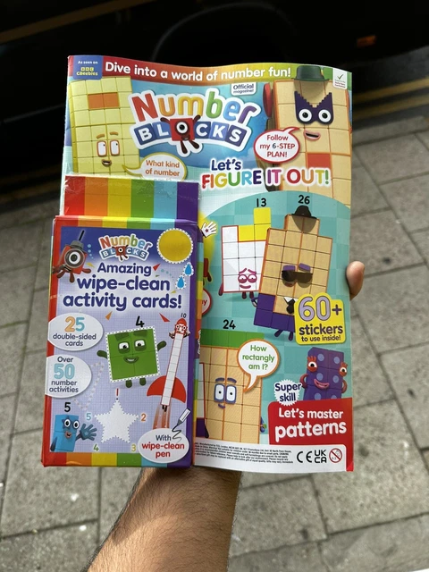 NUMBER BLOCKS MAGAZINE Issue 25 Oct 2023 Amazing Wipe Clean Activty ...
