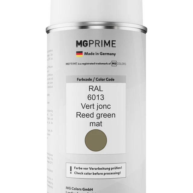 RAL 6013 VERT jonc Reed green Bombe aérosol 400 ml mat séchage rapide ...