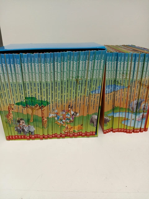 DISNEY ANIMAL WORLD Book Collection 1 To 52 Hard Cover Educational ...