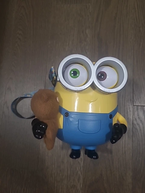 UNIVERSAL STUDIOS MINION Bob With Tim The Teddy Bear popcorn bucket $25 ...