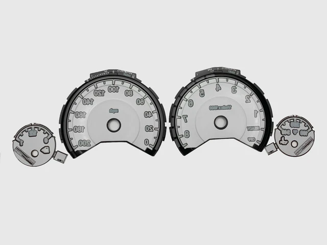 FOR BMW M3 M4 F80 F82 F83 F8x Speedometer Dials 3D MPH Instrument ...