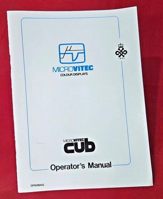 MICROVITEC CUCCIOLO COLORE Visualizza Dell'Operatore Manuale 1984 ...