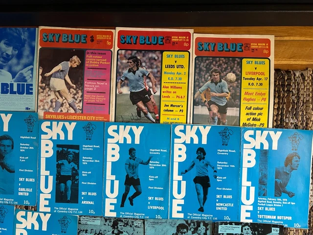 COVENTRY CITY: 30X 1970s match-day programmes bundle lot £18.99 ...