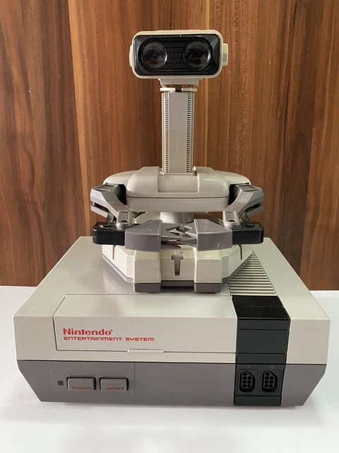 NINTENDO NES 1986 DELUXE SET BOX Set ROB Robot CIB 90% COMPLETE ...