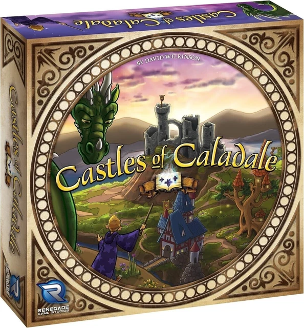 RENEGADE CASTLES OF CALADALE Fantasy Castle Tile Building Board Game ...