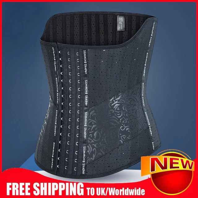 25 STEEL BONE Shaperwear Belt Adjustable Body Shape Girdles (Black S) £ ...