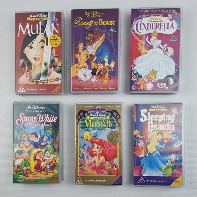 VHS DISNEY PRINCESSES Walt Disney Classics Masterpiece Video Tapes $92. ...