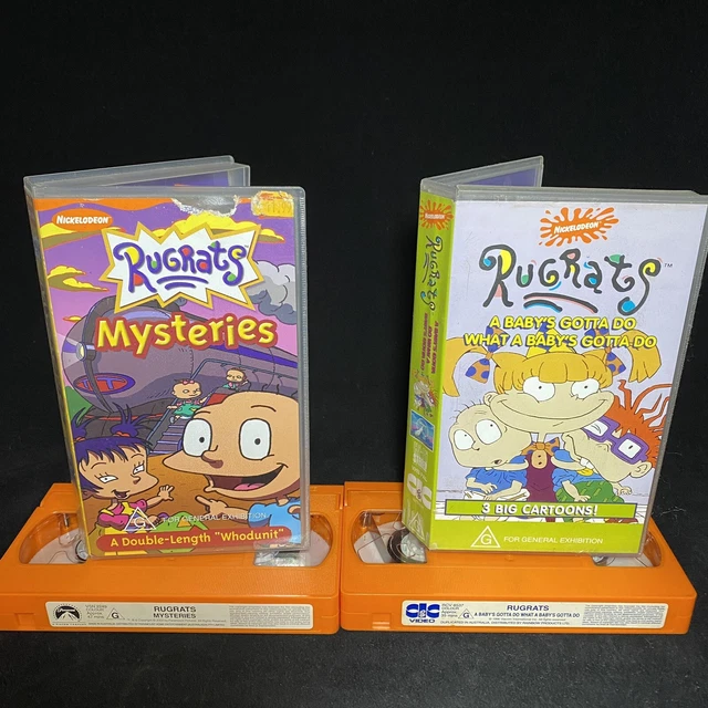 2X RUGRATS VHS Bundle Lot - Mysteries, A babies gotta do what a babies ...