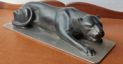 ANTIQUE PANTHER RULE/ART Deco Rule/Ancient Panther Statue/Old Panther £ ...