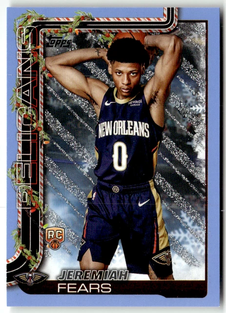 TOPPS NBA FLAGSHIP Holiday 2025 No H167 Jeremiah Fears Novato Brillo ...