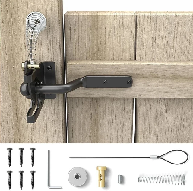 SELF LOCKING GATE Gravity Latch Heavy Duty Carbon Steel Auto Lock ...