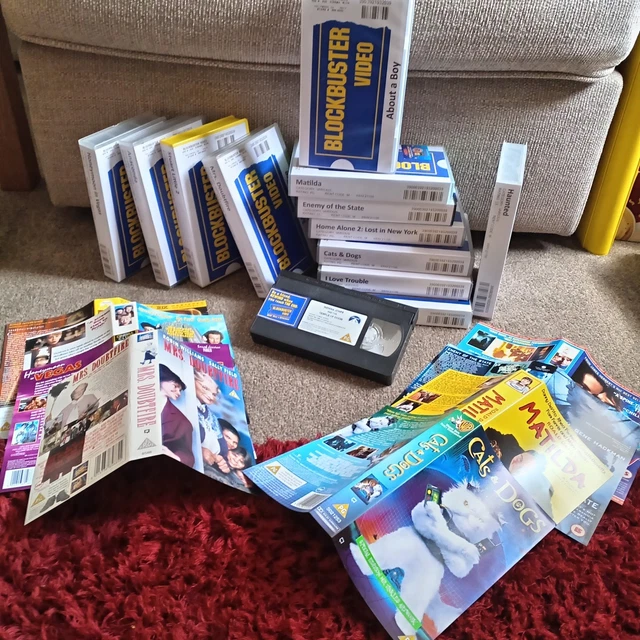 CUSTOM BLOCKBUSTER RENTAL Vhs cover Video Tape Included various movies ...