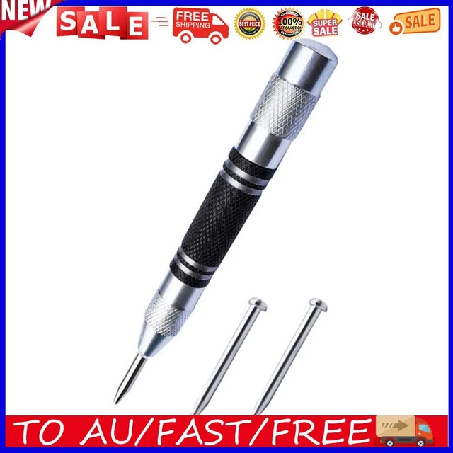 CENTER PIN SPRING Loaded Mark Center Hole Punch Carpenter Woodworking ...