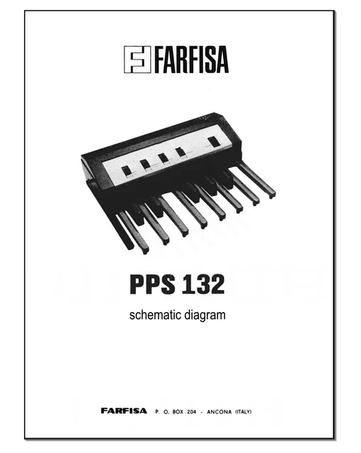 FARFISA PPS-132 SERVICE Manual Schematic Diagram Schaltplan Schema ... FARFISA PPS-132 SERVICE Manual Schematic Diagram Schaltplan Schema ...
