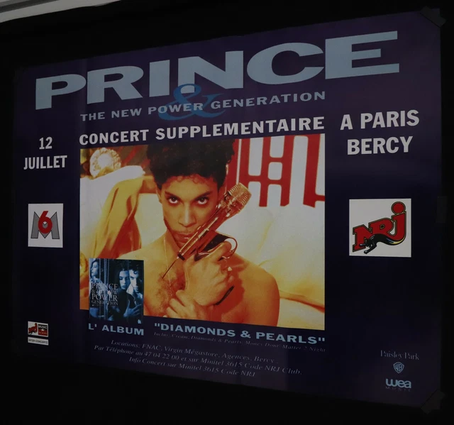 PRINCE - AFFICHE originale concert Paris Bercy 1992 - Poster 120 x 90 ...