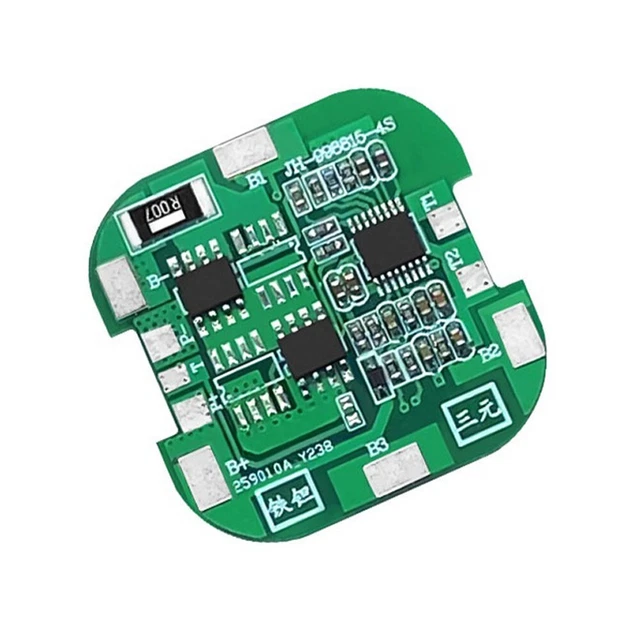 1X 4S BMS 8A 12.8V Lithium Battery Charging Square PCB Circuit ...