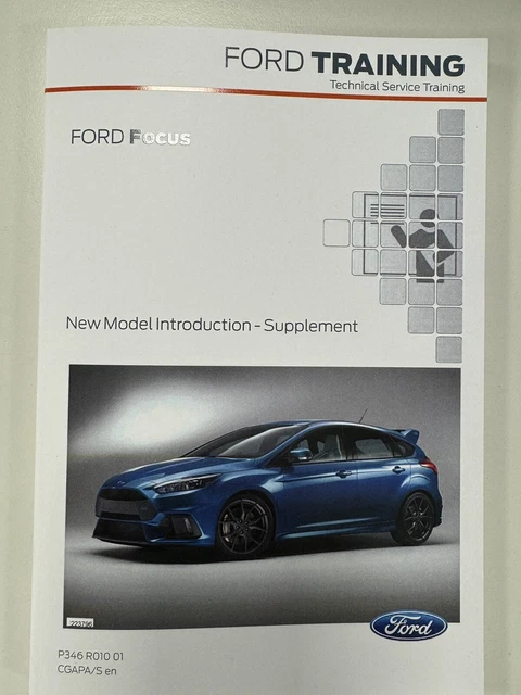 FORD FOCUS RS New Model Introduction Training Manual Booklet £20.50 ...