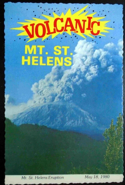 1980S MOUNT ST. Helens Eruption “Volcanic” May 18, 1980, Mt. St. Helens ...