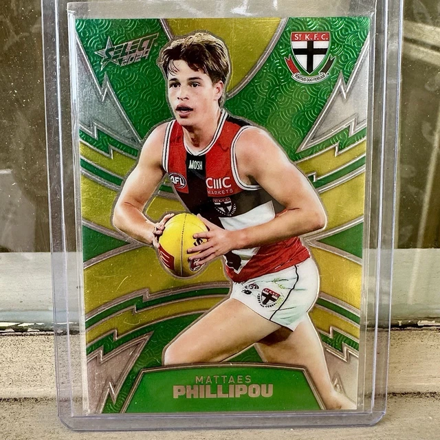 2024 SELECT AFL Footy Stars Mattaes Phillipou Luminous Green Gold Kmart ...
