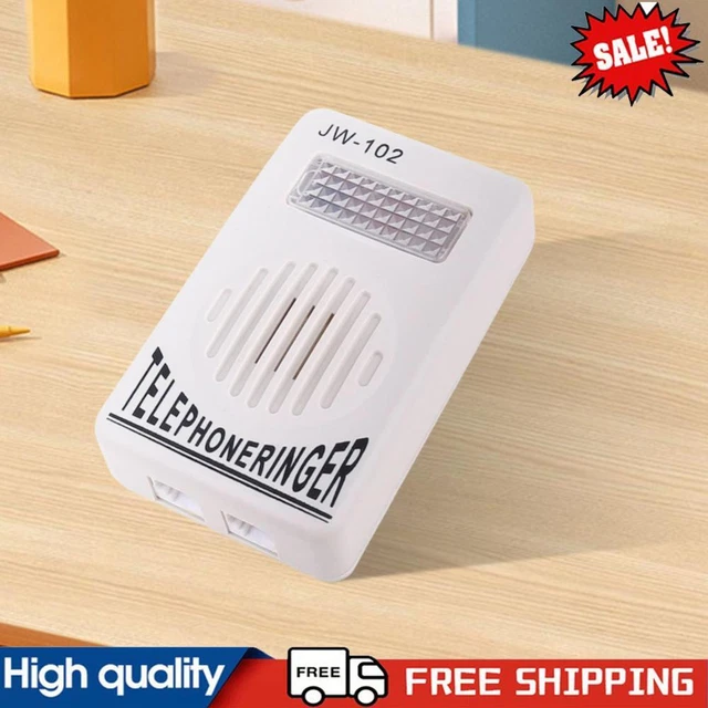 LOUD SOUND TELEPHONE Ringer Amplifier with Strobe Light Flasher Volume ...