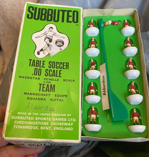 VINTAGE 1980’S SUBBUTEO 00 Scale Table Soccer C100 Complete Team (Aldershot?) £16.00 - PicClick UK