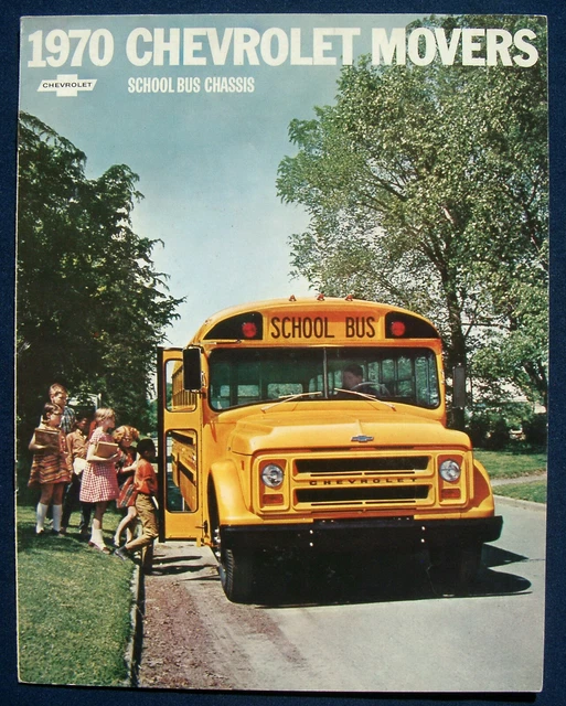 PROSPEKT BROCHURE 1970 Chevrolet Chevy School Bus Chassis (USA) EUR 12 ...