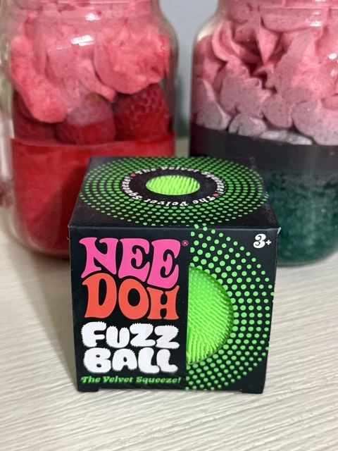 NEW GREEN NEEDOH FUZZ BALL Nee Doh Squishy Fuzzball AUTHENTIC US ...