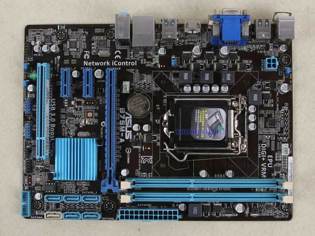 ASUS B75M-A MOTHERBOARD Intel B75 LGA 1155/Socket H2 DDR3 B75M A ...