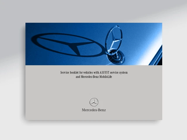 MERCEDES BENZ SERVICE History Book-Manual Blank For All Models £11.45 ...