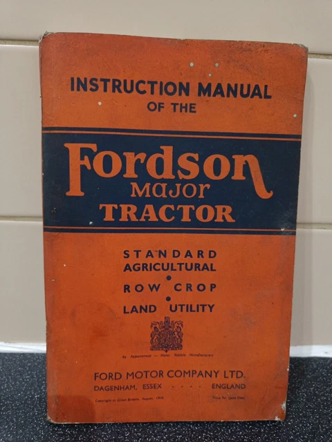 FORDSON MAJOR TRACTOR Agricultural Row Crop Land Utility 1945 ...