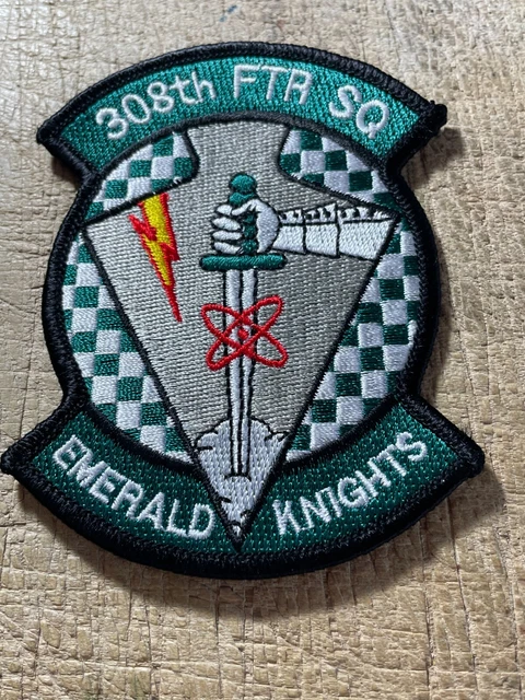 1970S/1980S? US AIR FORCE PATCH-308th FS-EMERALD KNIGHTS SQDRN-ORIGINAL ...