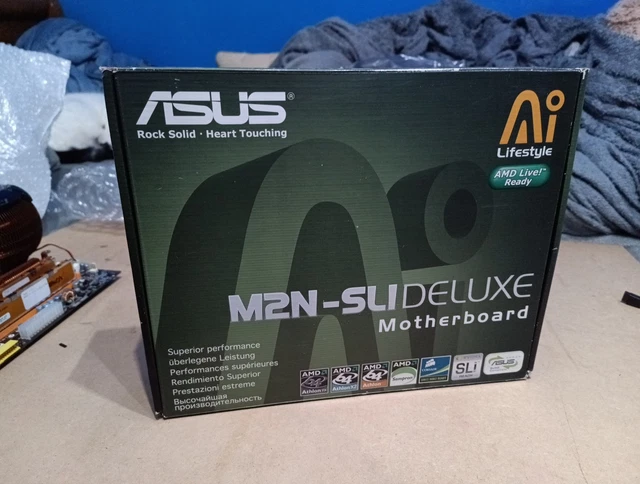 ASUS M2N-SLI DELUXE With OCZ Gold DDR2 RAM 4GB Athlon 64 3200+ Boxed £ ...